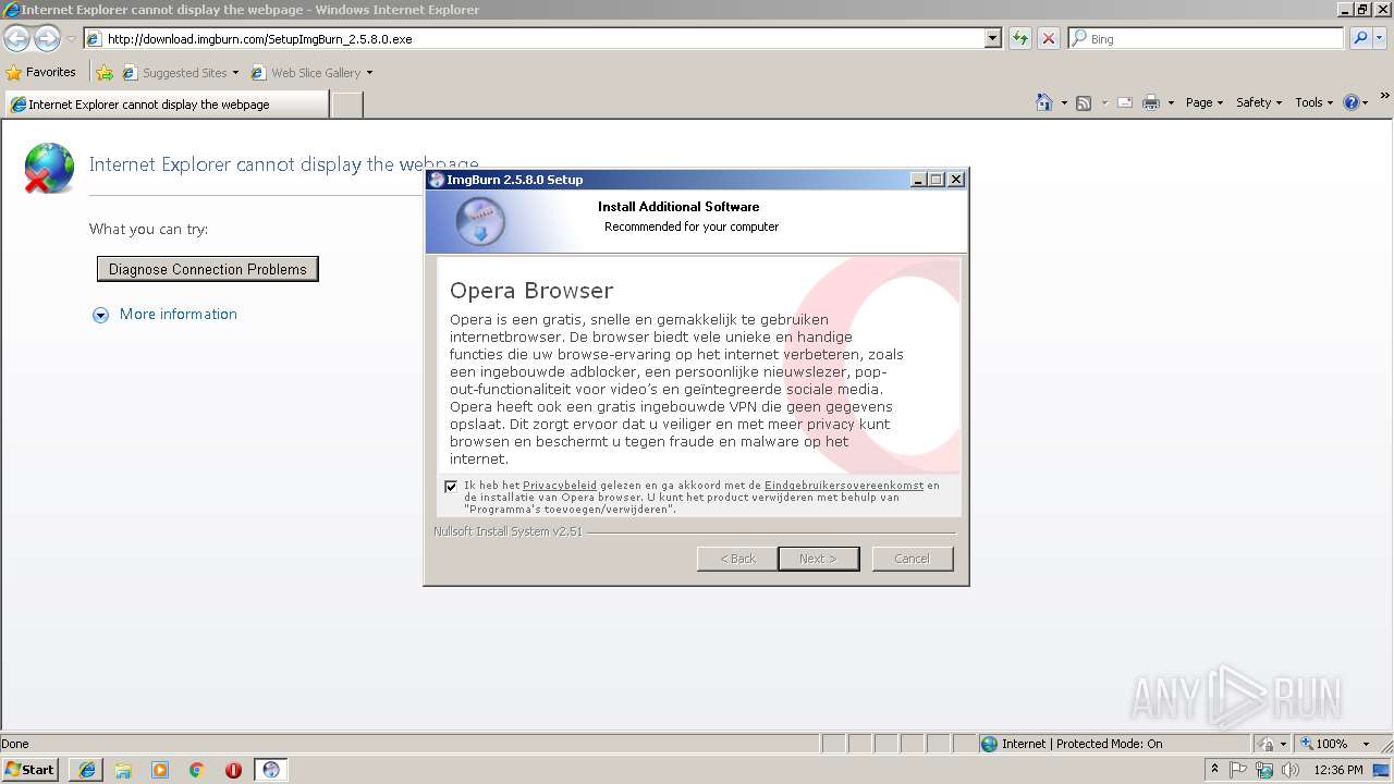 Malware analysis https://download.imgburn.com/SetupImgBurn_2.5.8.0.exe ...