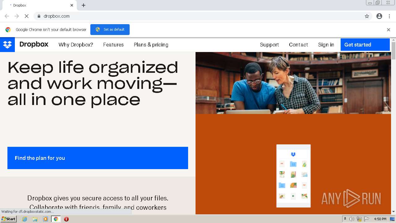 Malware analysis https://www.dropbox.com Malicious activity | ANY.RUN ...