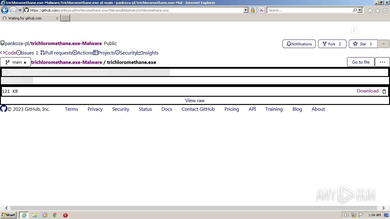 Malware analysis https://github.com/pankoza-pl/trichloromethane.exe ...