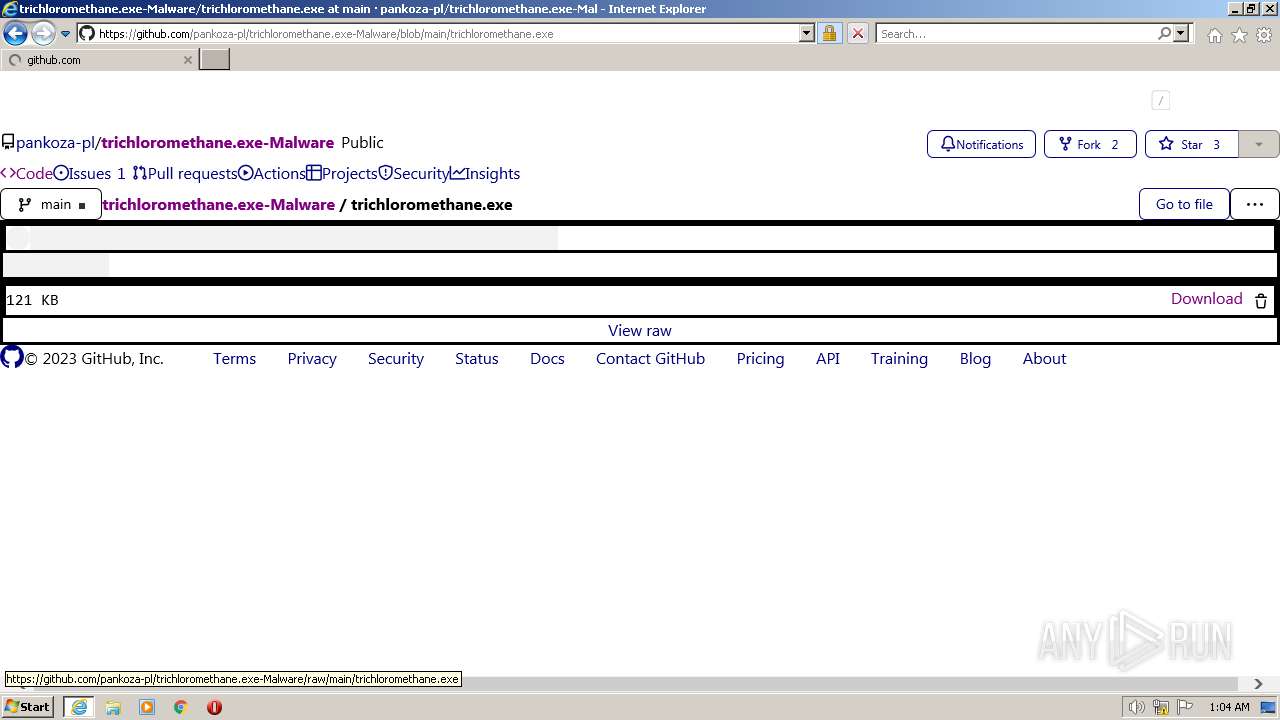 Malware analysis https://github.com/pankoza-pl/trichloromethane.exe ...