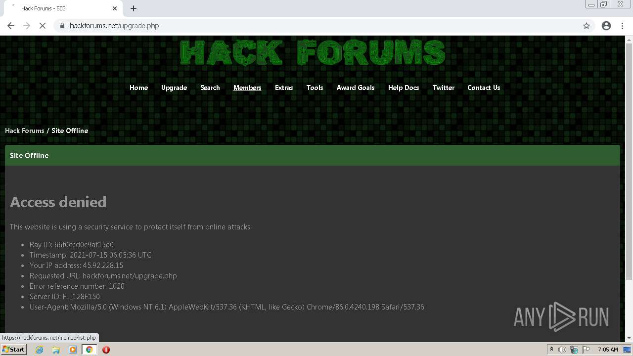 Malware analysis http://hackforums.net Malicious activity | ANY.RUN - Malware Sandbox Online