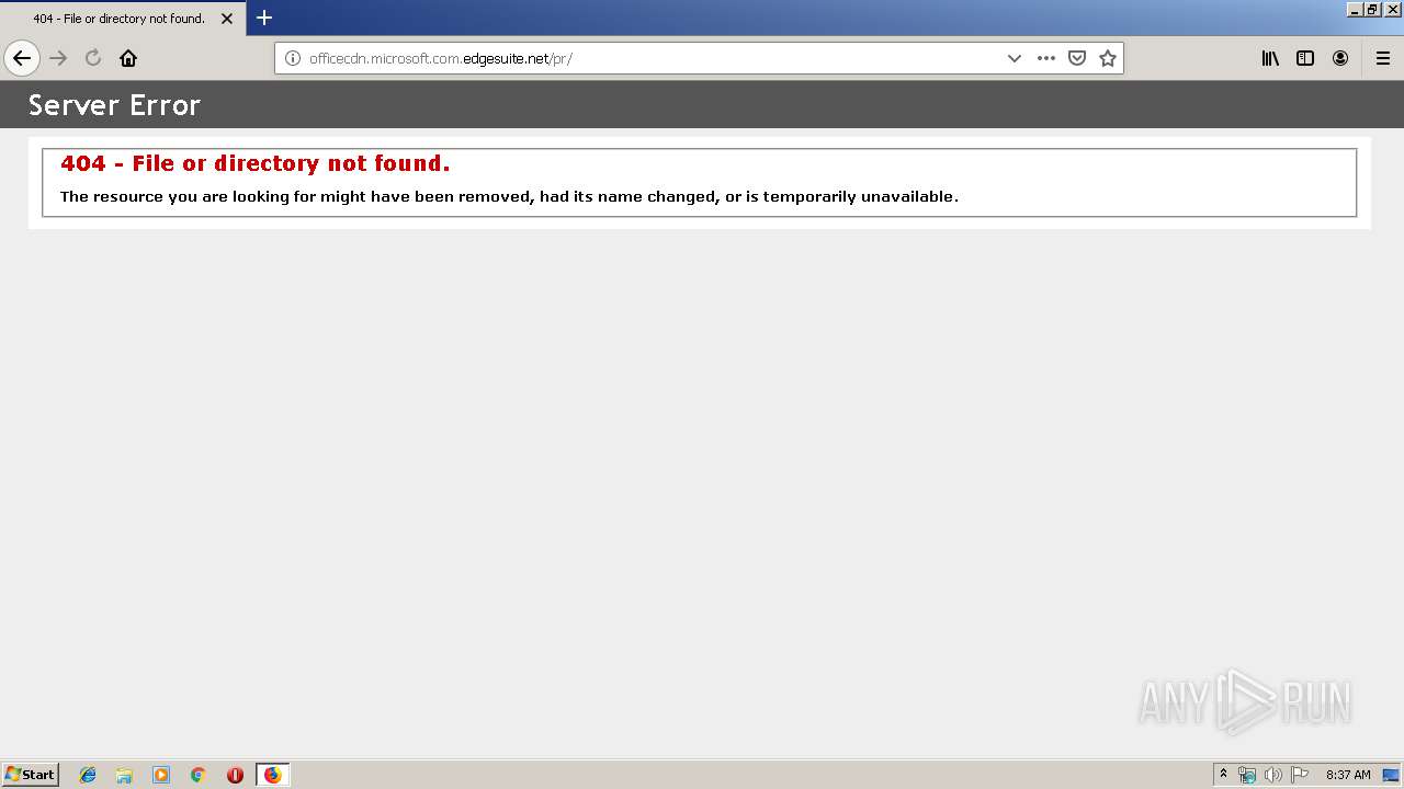 Malware Analysis Http: Officecdn.microsoft.com.edgesuite.net Pr