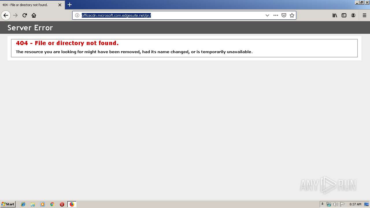 Malware analysis http://officecdn.microsoft.com.edgesuite.net/pr/7ffbc6bf-bc32-4f92-898 ...