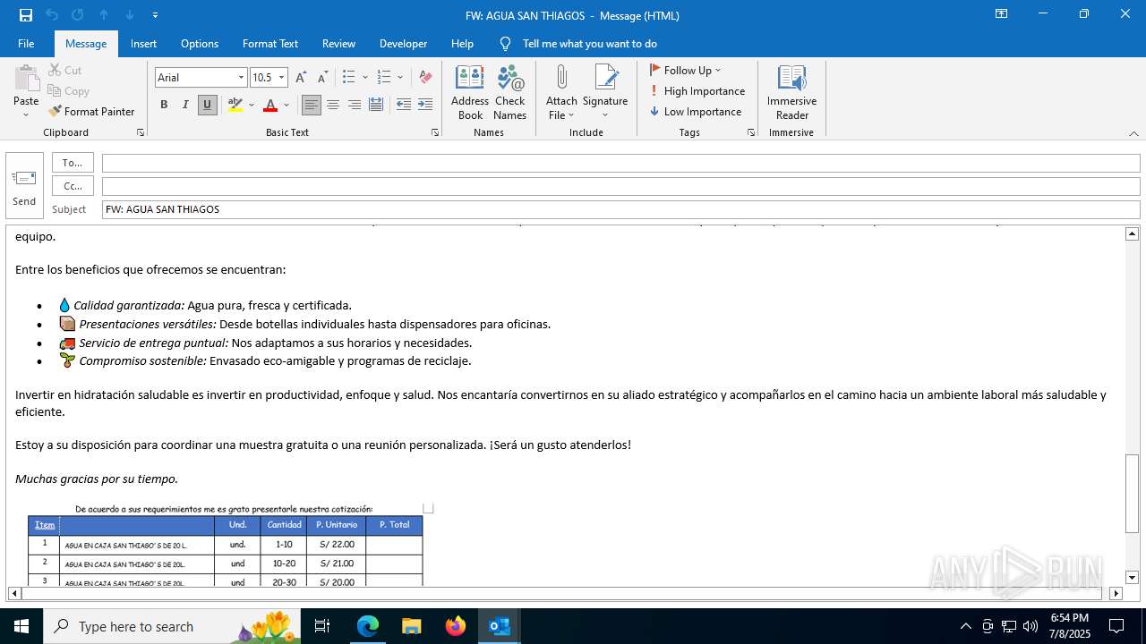 Analysis email (1).eml (MD5: EE018F371488DFC63F9416C166E62D61) No threats detected - Interactive ...