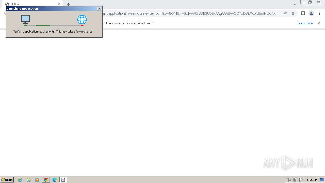 Malware analysis http://remote.newtek.com/Bin/ScreenConnect.Client.application?h=remote.newtek ...