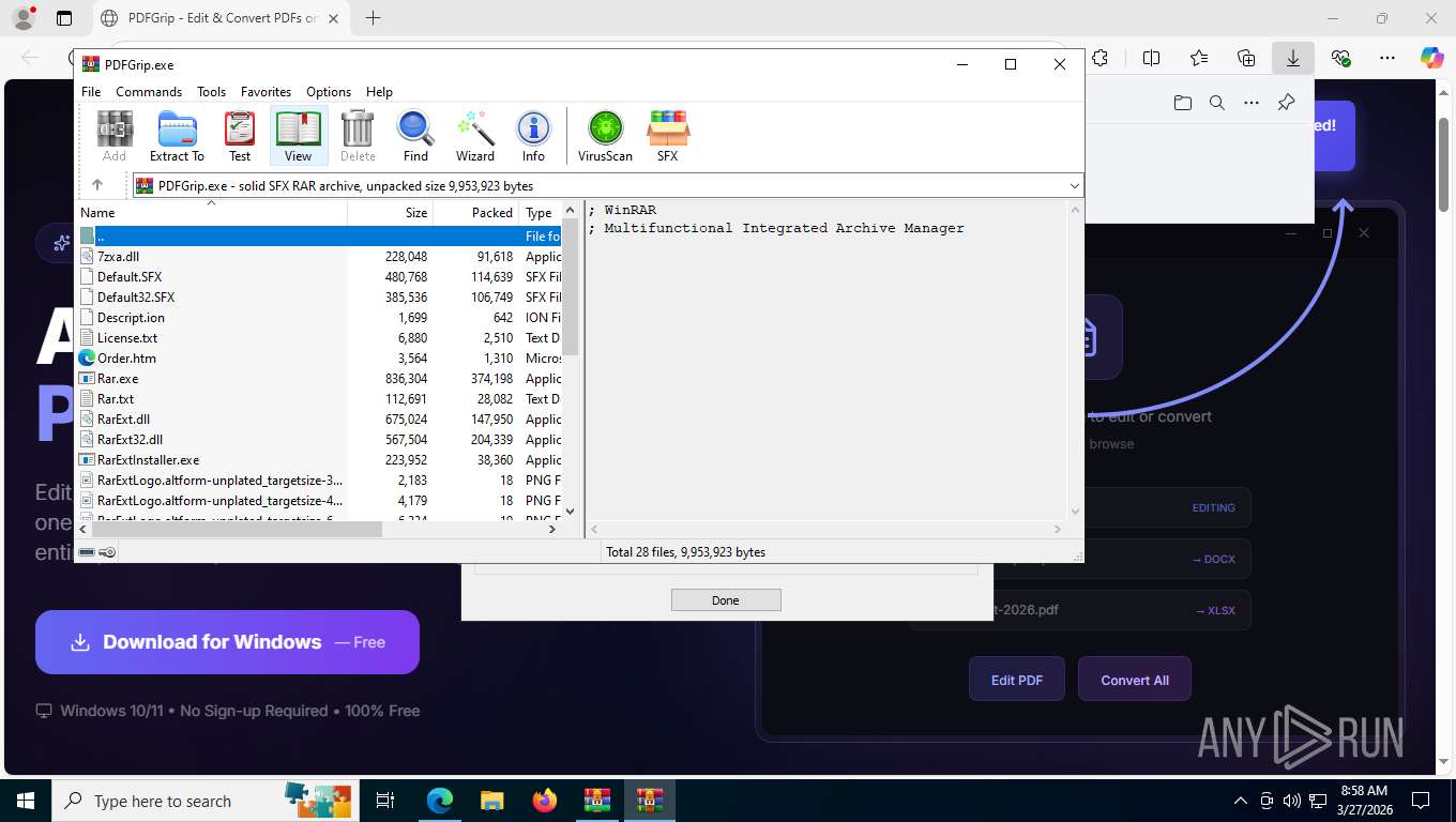 Malware analysis pdfgrip.com Malicious activity | ANY.RUN - Malware ...