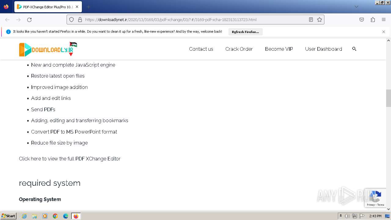 Malware analysis https://downloadlynet.ir/2020/13/3169/03/pdf-xchange ...