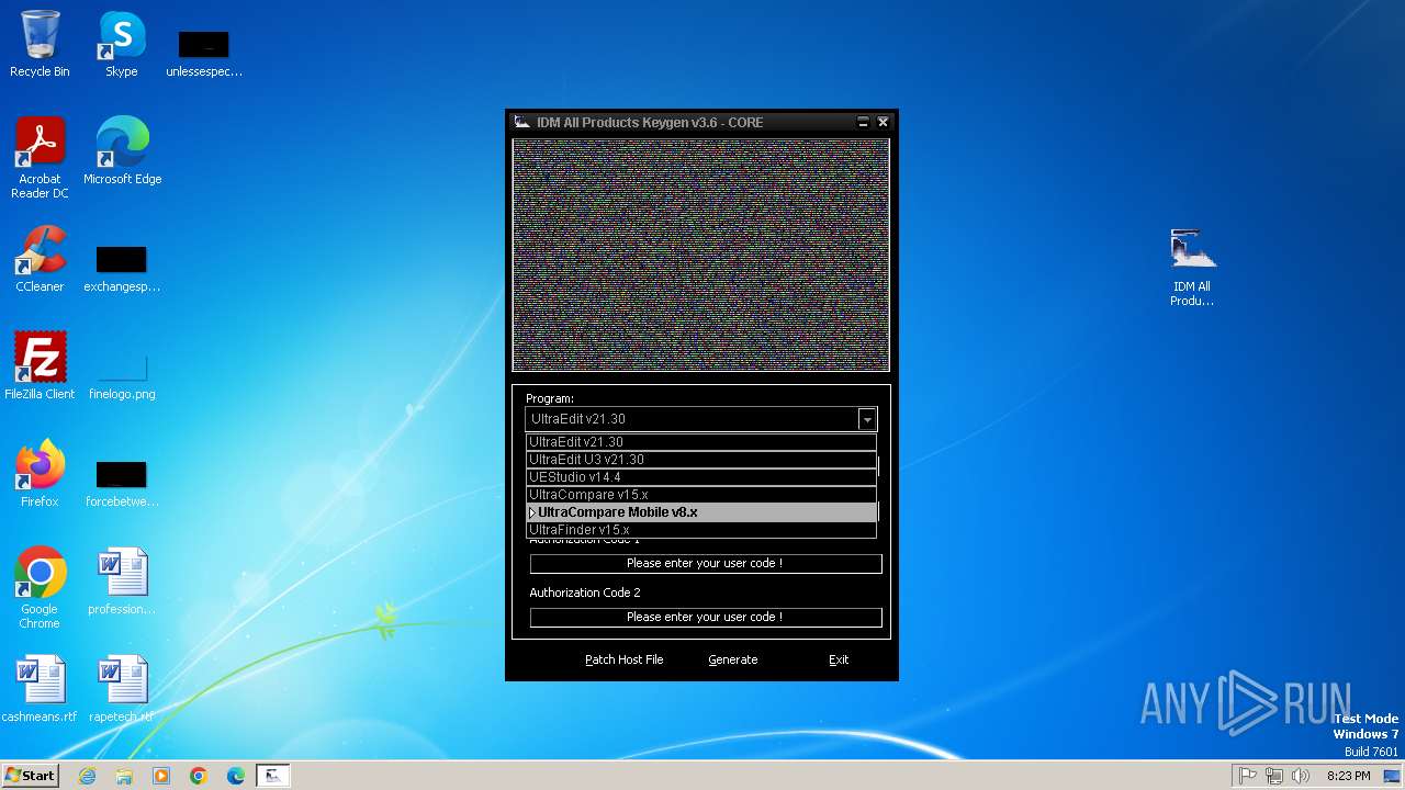 Malware analysis IDM All Products KeyGen v3.6.zip Malicious activity ...