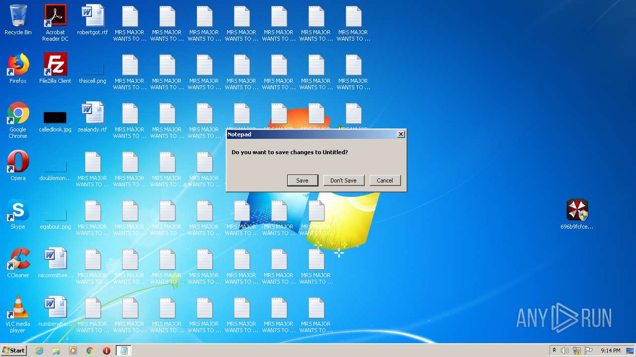Malware Analysis Mrsmajor.zip Malicious Activity