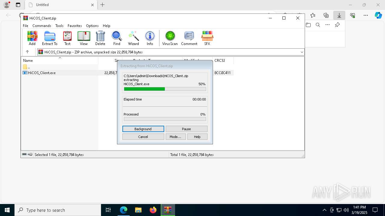 Analysis https://api-hisecurecdn.cdn.hinet.net/HiCOS_Client.zip Malicious activity - Interactive ...