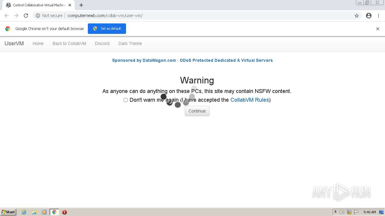 Malware analysis http://computernewb.com/collab-vm/user-vm/ Malicious activity | ANY.RUN ...