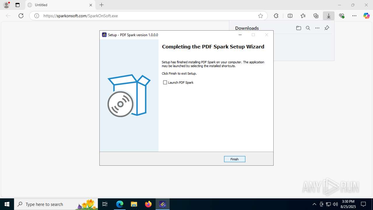 Malware analysis https://sparkonsoft.com/SparkOnSoft.exe Malicious ...
