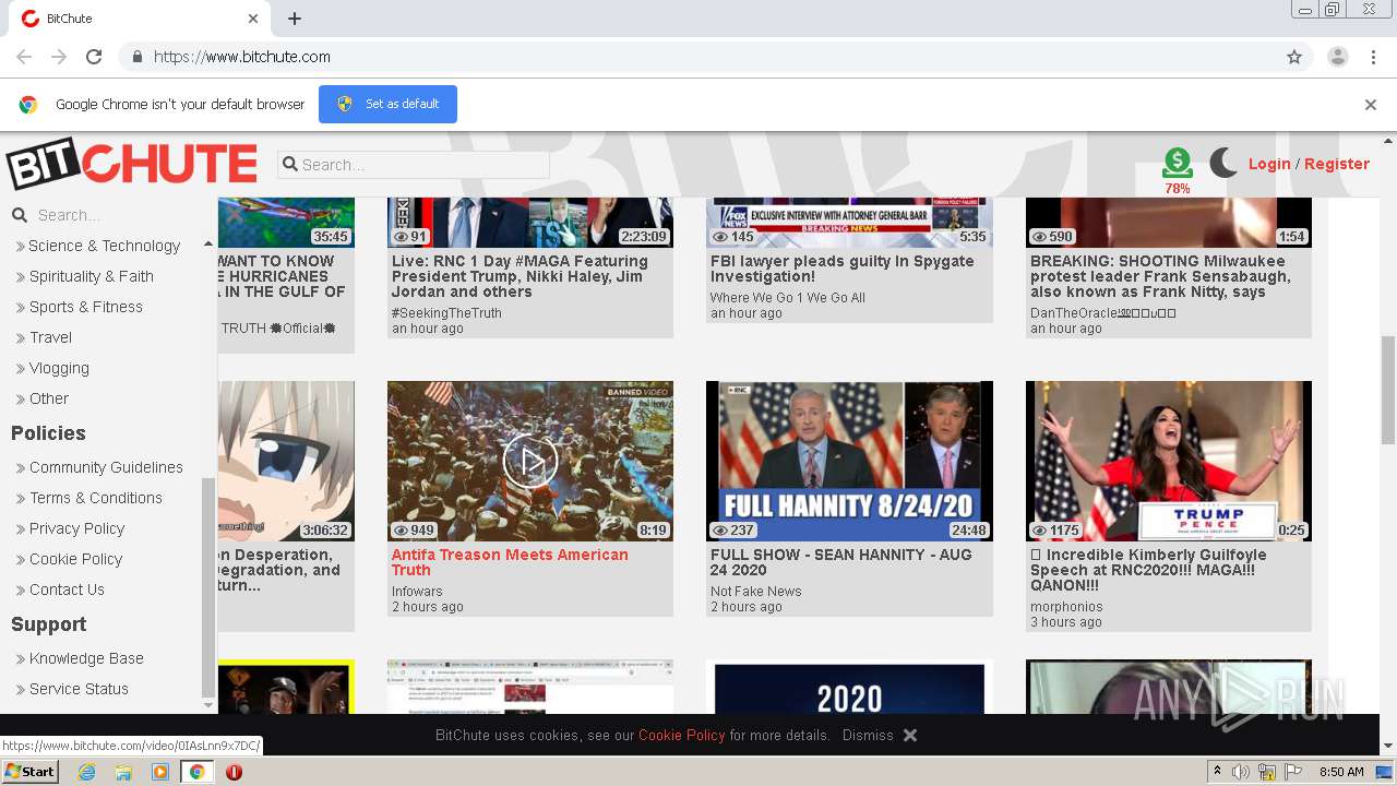 Malware analysis http://www.bitchute.com Malicious activity | ANY.RUN ...