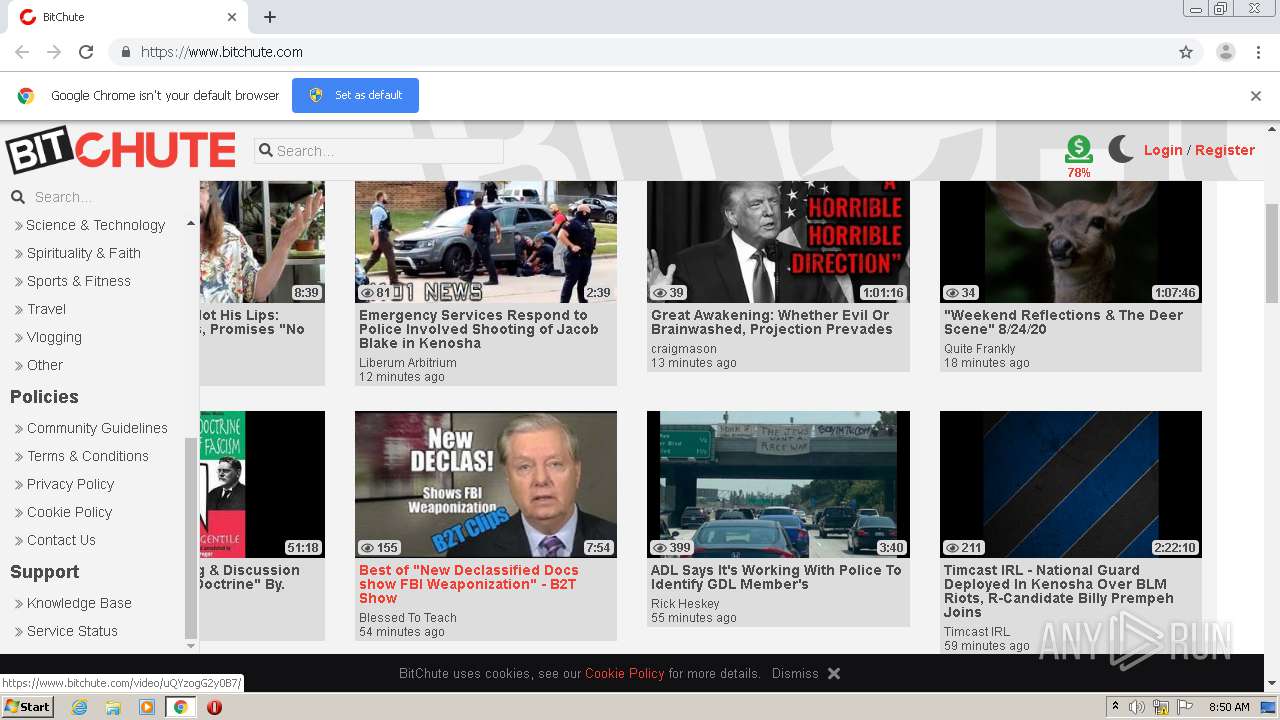 Malware analysis http://www.bitchute.com Malicious activity | ANY.RUN ...