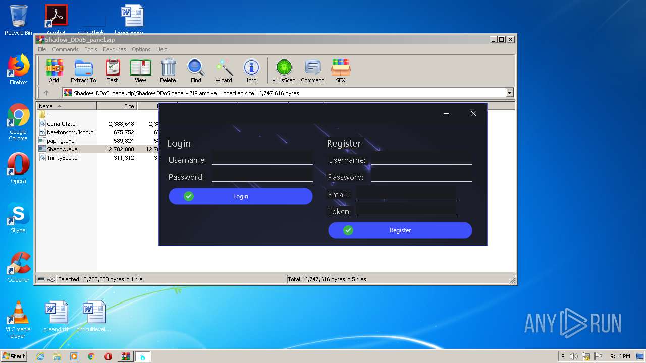 Malware analysis Shadow_DDoS_panel.zip Malicious activity | ANY.RUN ...
