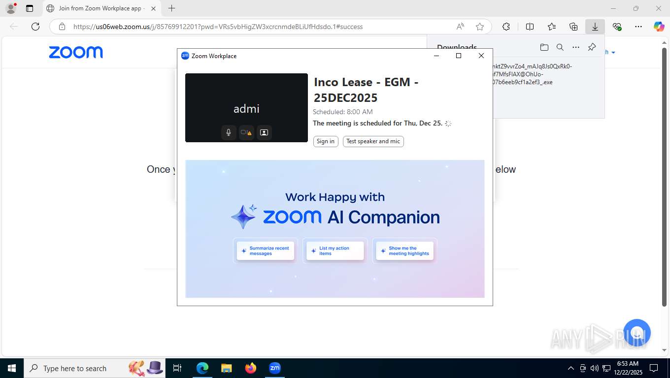 Malware analysis https://us06web.zoom.us/j/85769912201?pwd ...