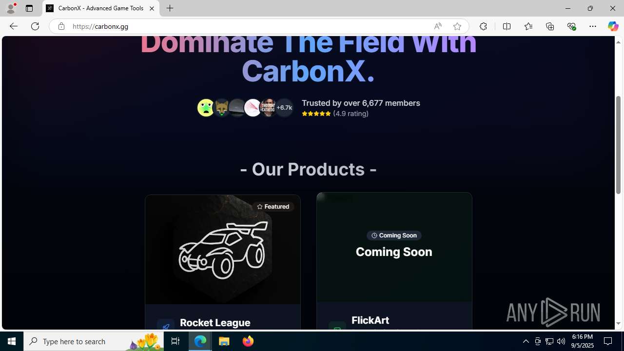 Malware analysis https://carbonx.gg/rocket-league Malicious activity ...