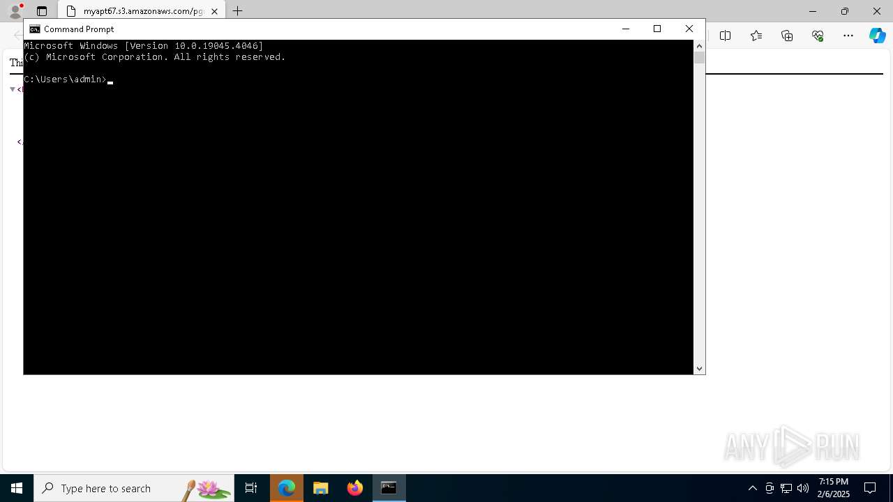 Analysis https://myapt67.s3.amazonaws.com/pgrtmed Malicious activity - Interactive analysis ANY.RUN