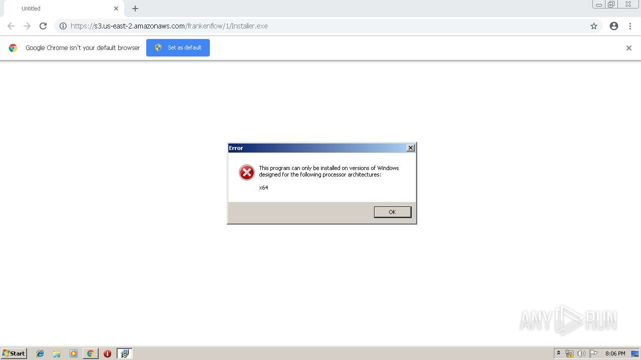 Malware Analysis Https:  S3.us-east-2.amazonaws.com Frankenflow 1 