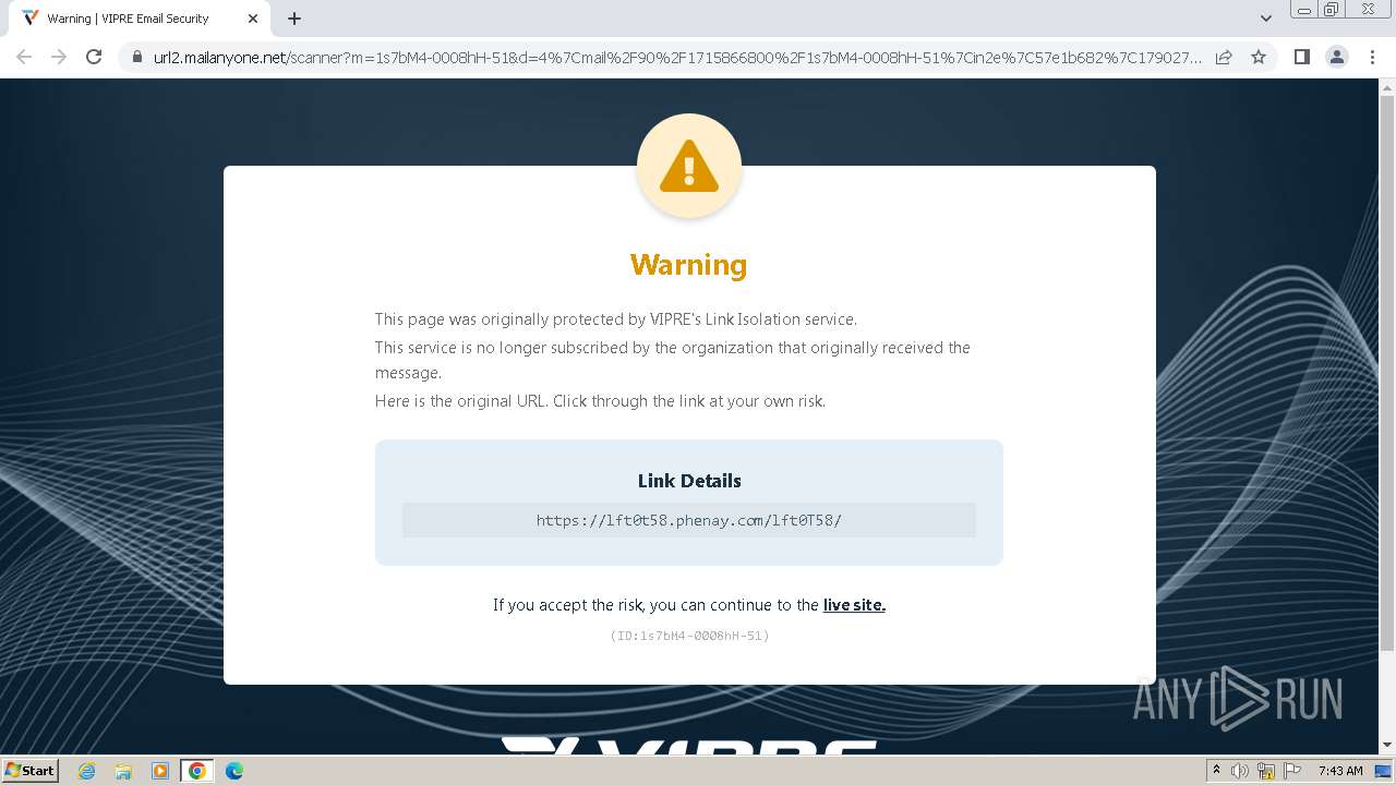 Malware Analysis Https: Url2.mailanyone.net Scanner?m=1s7bm4-0008hh-51