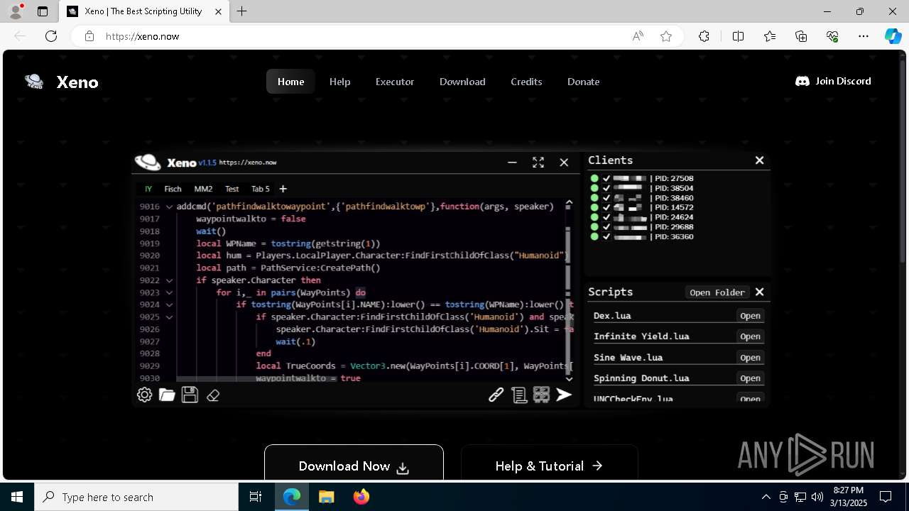 Malware analysis https://xeno.now Malicious activity | ANY.RUN ...