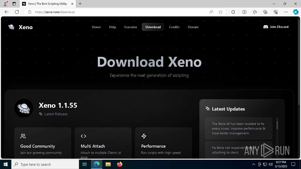 Malware analysis https://xeno.now Malicious activity | ANY.RUN ...