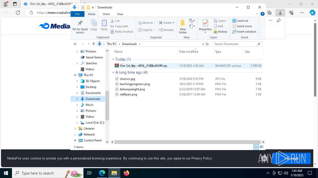Malware analysis https://www.mediafire.com/file/a727jt1vzuw550e/!Ǵe𝔱 ...