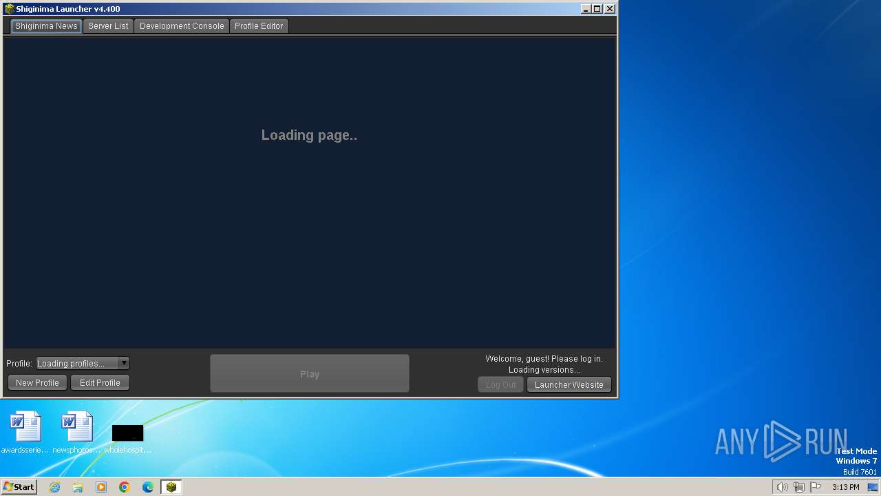Malware analysis Shiginima Launcher SE v4400.exe Malicious activity ...