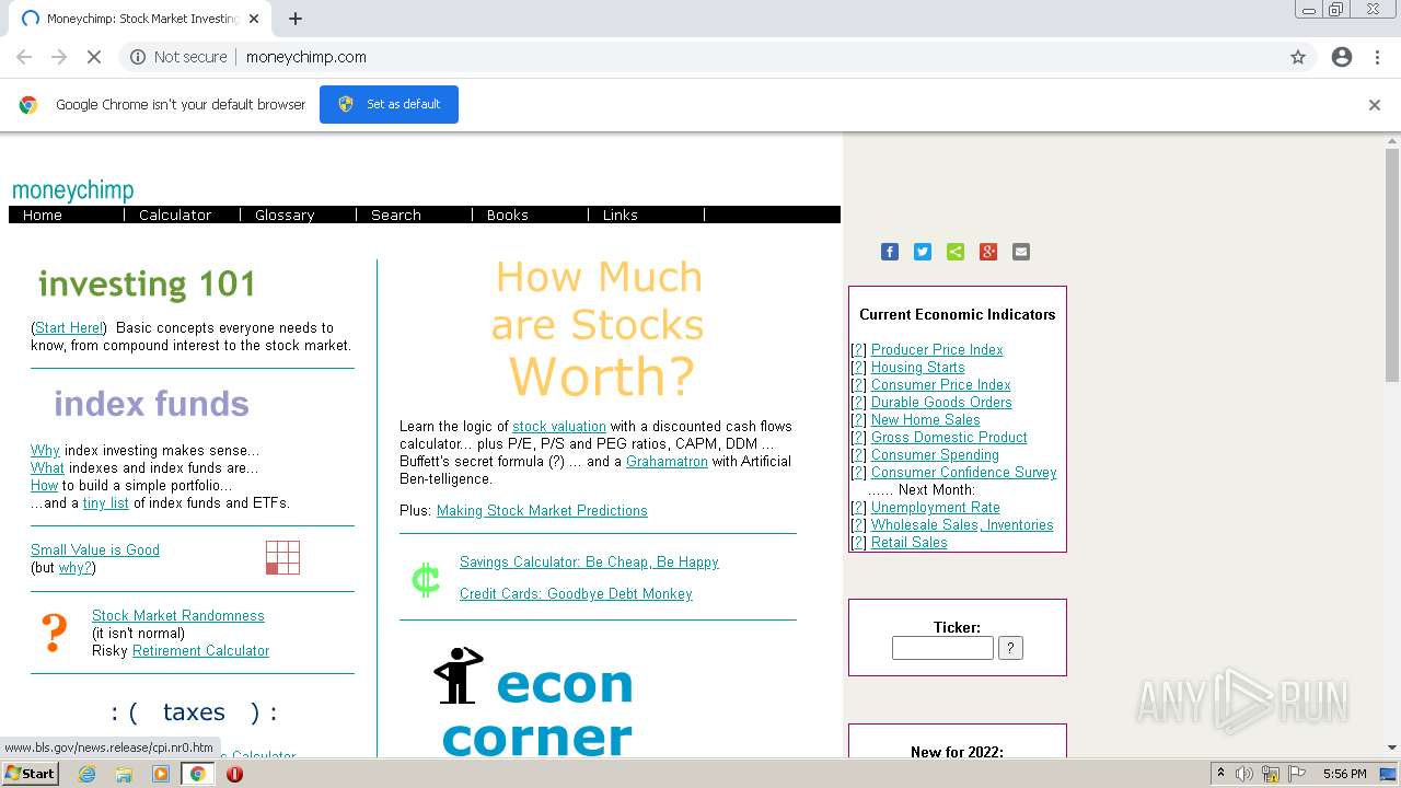 Malware analysis http://www.moneychimp.com Malicious activity | ANY.RUN ...