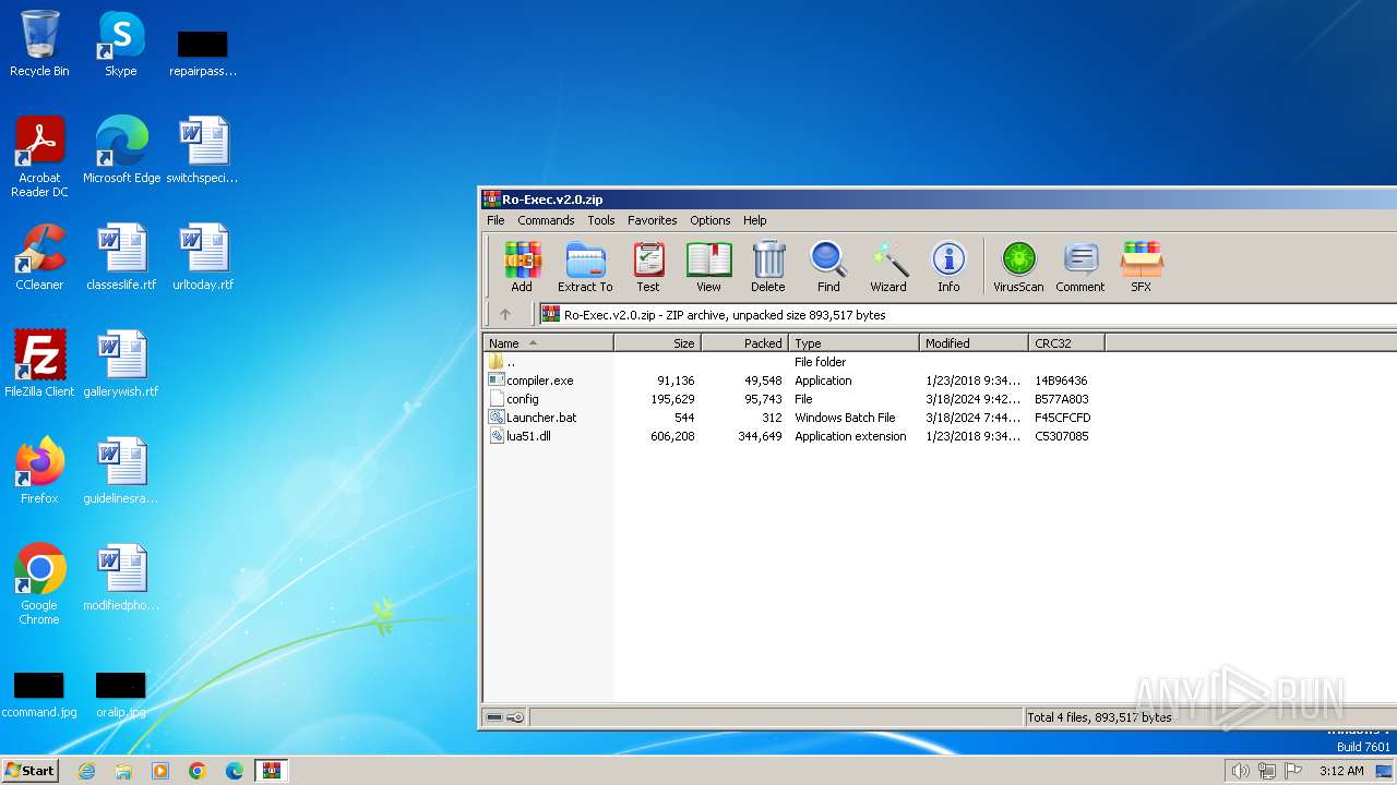 Analysis Ro-exec.v2.0.zip (md5: 86711d8e3a8e9373c52040db6d438789