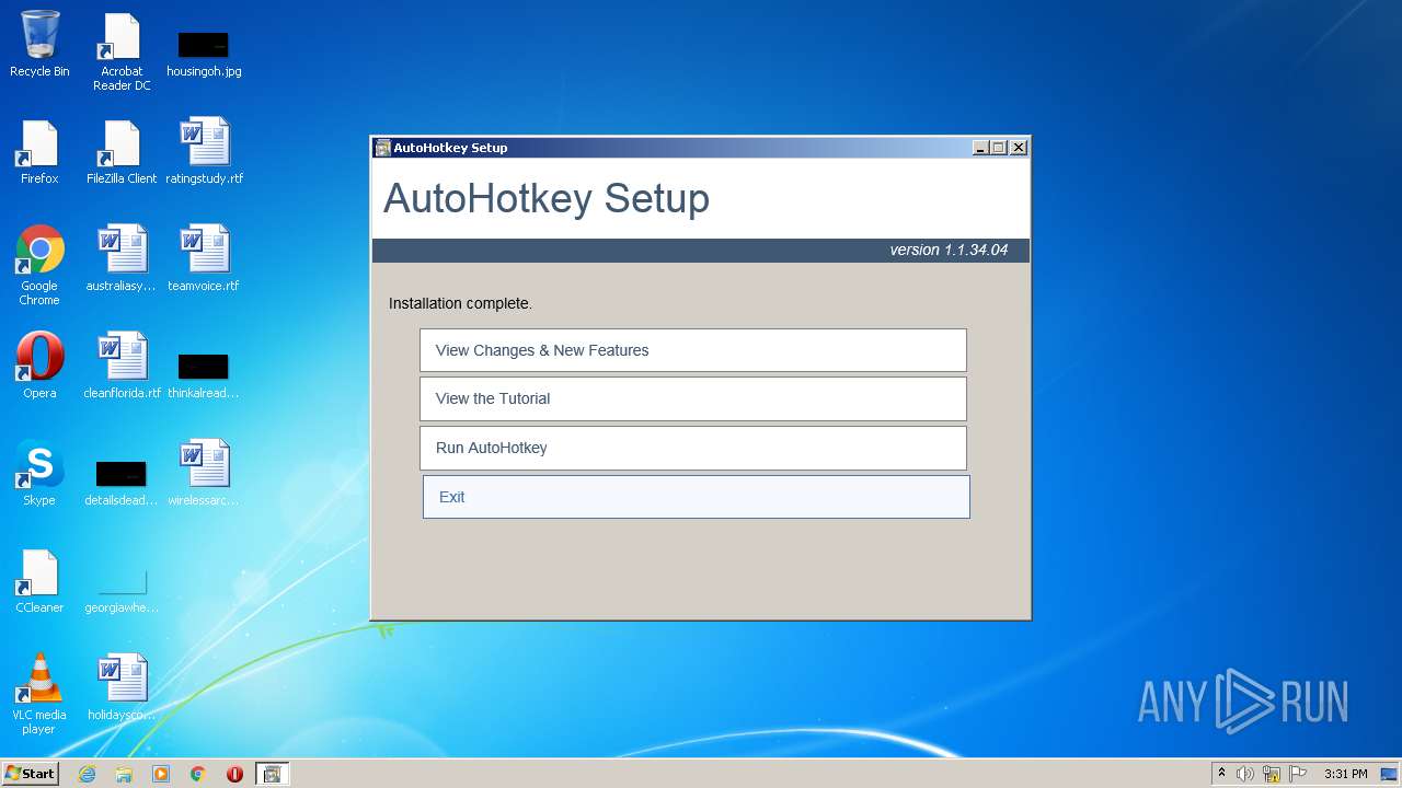 Malware analysis AutoHotkey_1.1.34.04_setup.exe Malicious activity ...