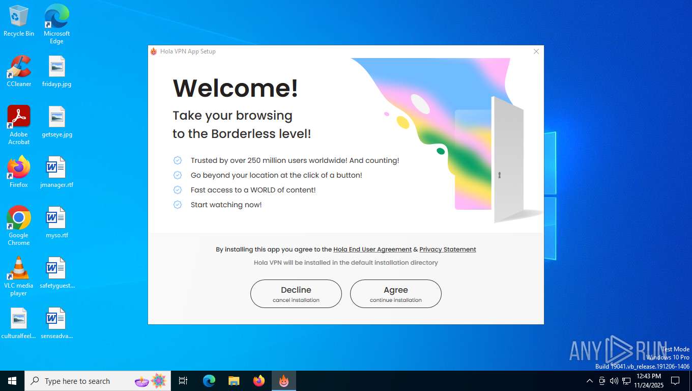 Malware analysis Hola-Setup-C-HPE.exe Malicious activity | ANY.RUN ...
