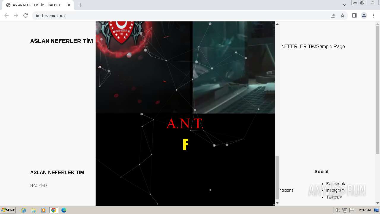 Analysis https://telvemex.mx Malicious activity - Interactive analysis ANY.RUN