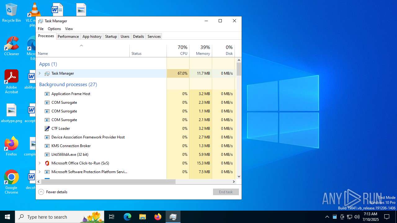 Analysis LhtJ569JdA.exe (MD5: 5608A5784622E296B187C4E0F6A73B4C ...