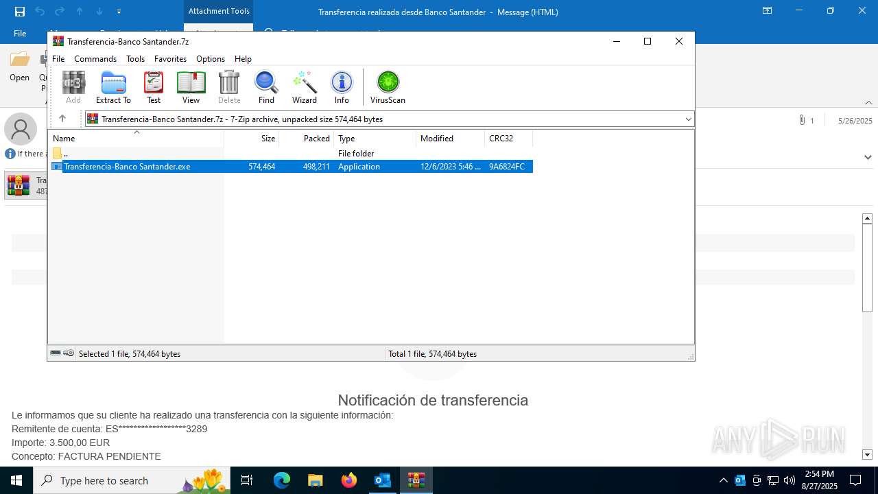 Analysis demo-sample.msg (MD5: A67B03F57933663D0779115B74A4B2E3 ...