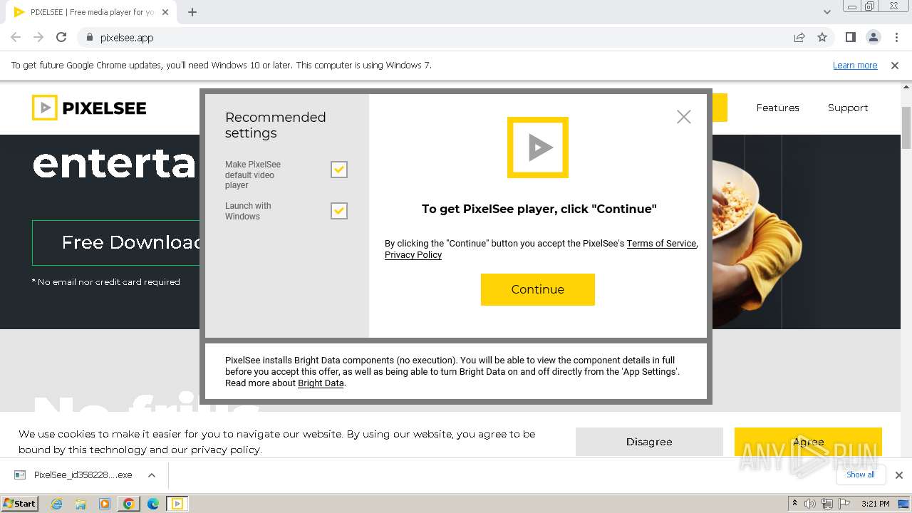 Malware Analysis Https: Pixelsee.app Malicious Activity