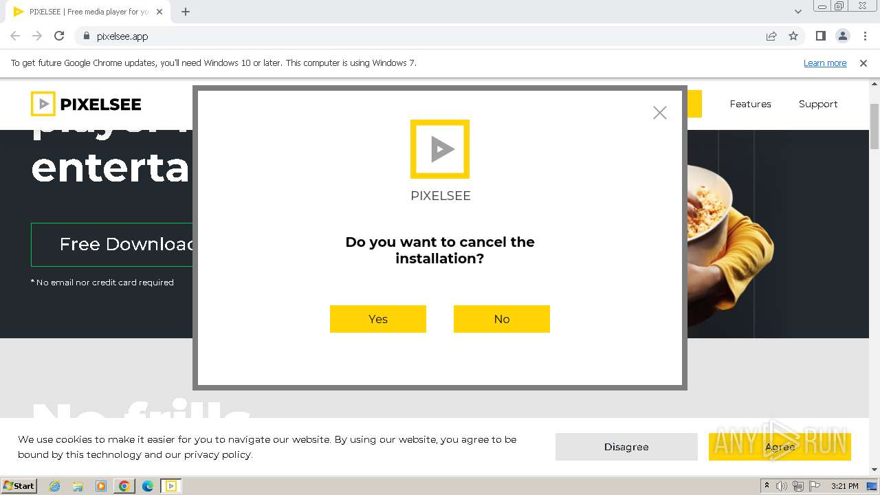 Malware Analysis Https: Pixelsee.app Malicious Activity