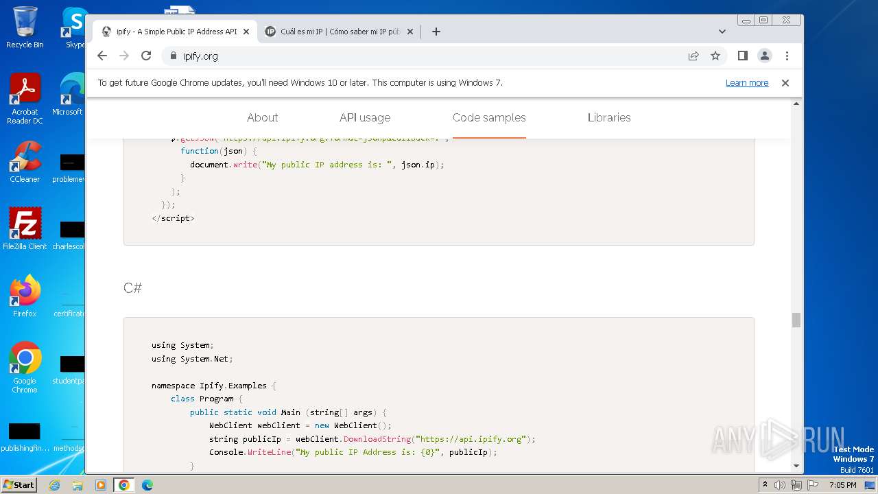 Malware analysis api.ipify.org Malicious activity | ANY.RUN - Malware Sandbox Online