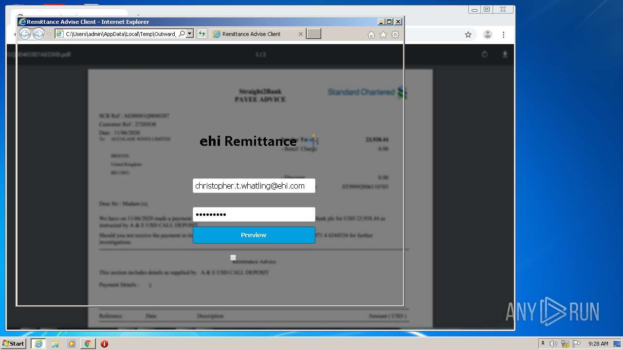 Malware analysis Outward_Swift_Confirmation_7322-2173_pdf.hTml ...