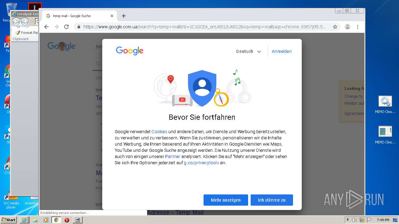 Malware analysis MEMZ - CLEANED - Password is MEMZ.rar Malicious ...