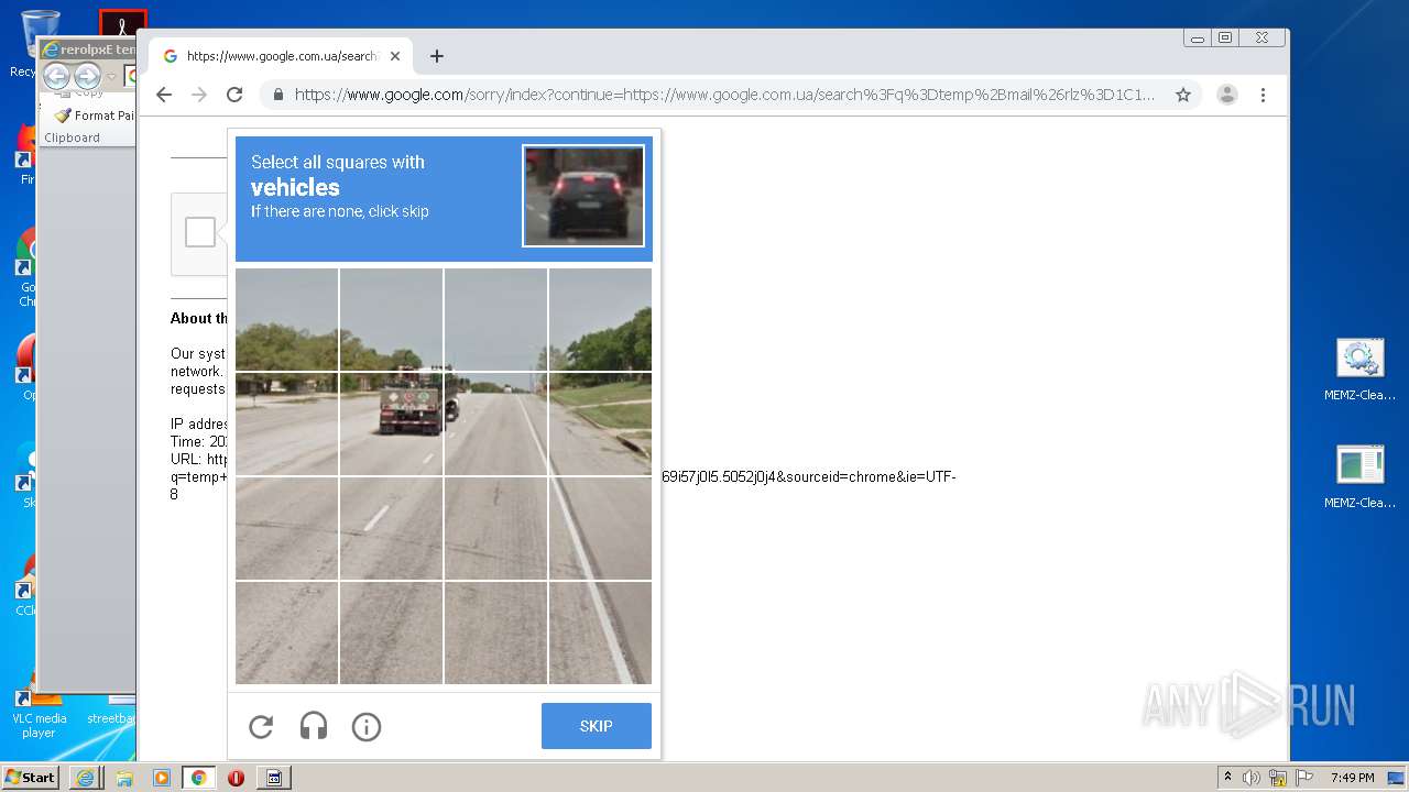 Malware analysis MEMZ - CLEANED - Password is MEMZ.rar Malicious ...