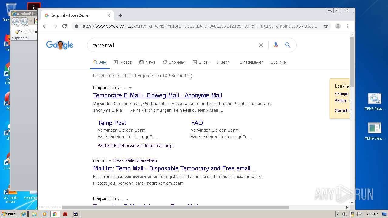 Malware analysis MEMZ - CLEANED - Password is MEMZ.rar Malicious ...