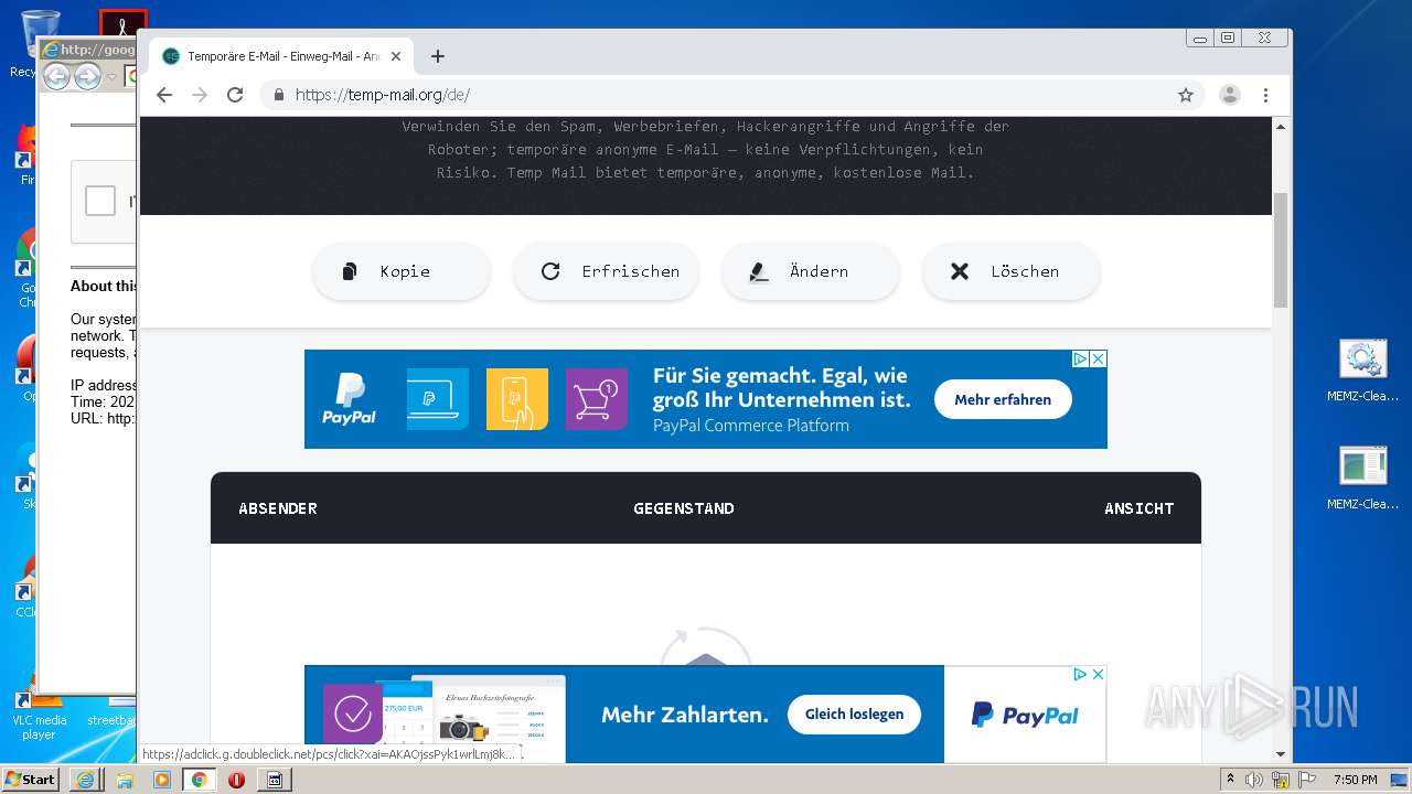 Malware analysis MEMZ - CLEANED - Password is MEMZ.rar Malicious ...