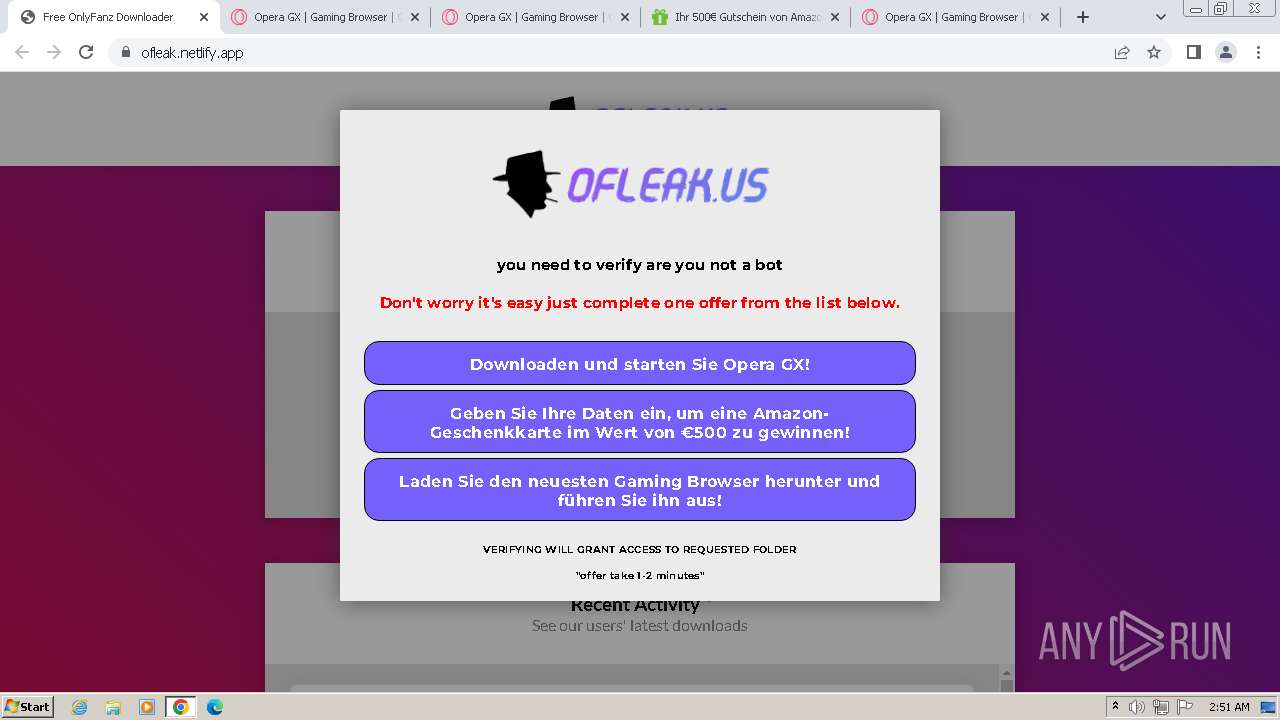 Malware analysis ofleak.us Malicious activity | ANY.RUN - Malware Sandbox Online