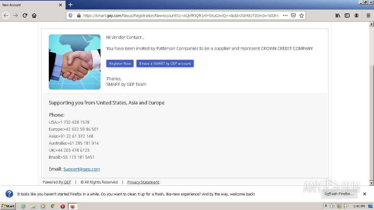 Malware analysis https://linkprotect.cudasvc.com/url?a=https%3a%2f%2fsmart.gep.com%2fContract ...