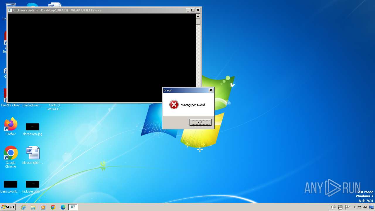 Malware analysis DRACO TWEAK UTILITY.exe Malicious activity | ANY.RUN - Malware Sandbox Online
