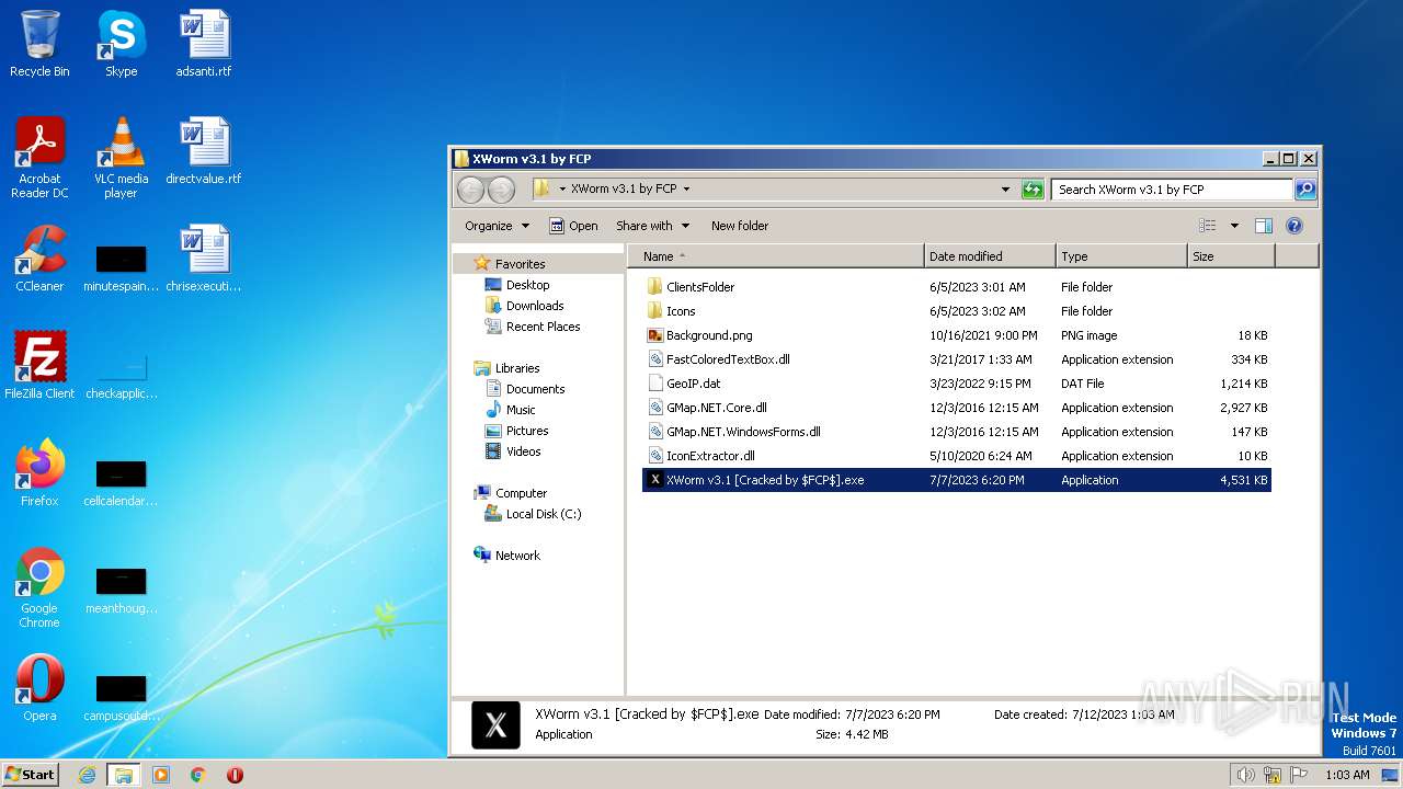 Malware analysis XWorm v3.1 by FCP (2).rar Malicious activity | ANY.RUN - Malware Sandbox Online