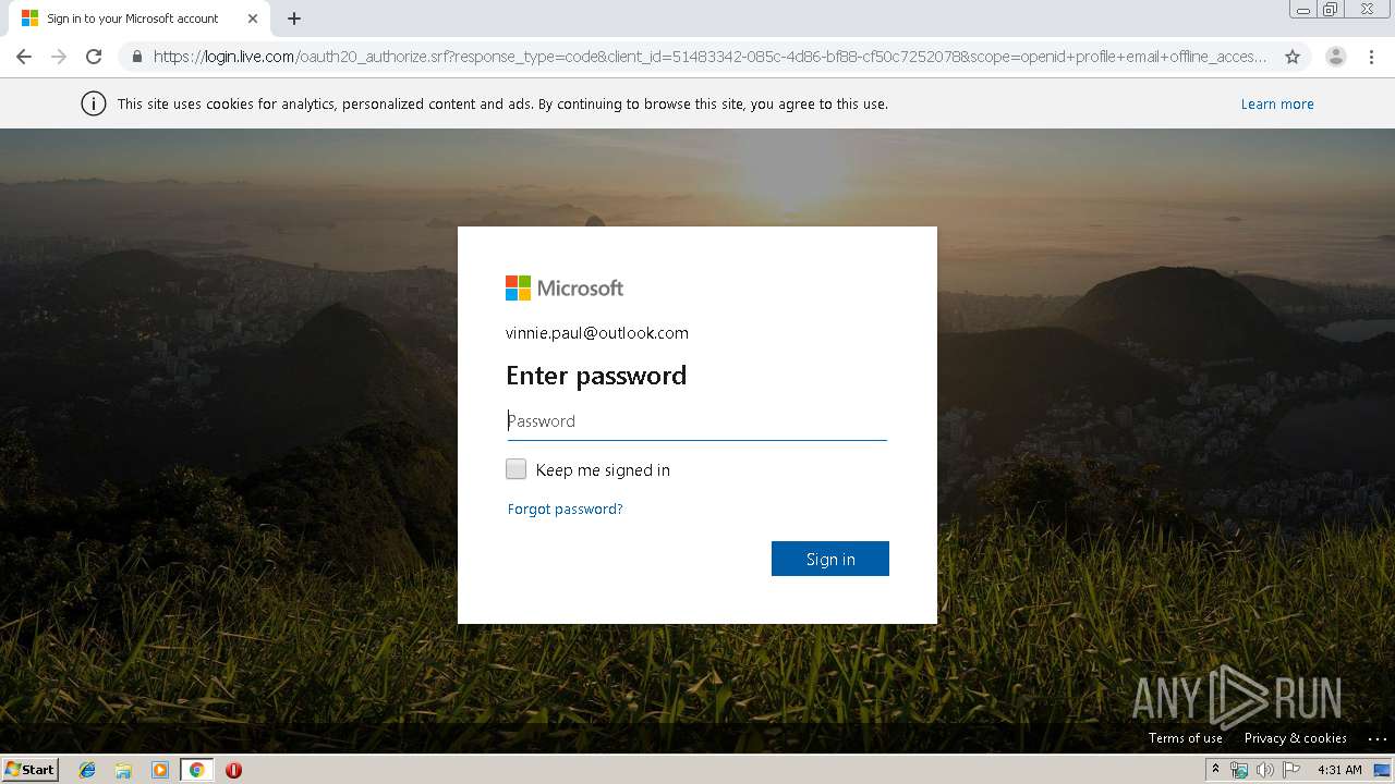 Malware analysis https://login.microsoftonline.com/42f126d3-012c-40cd-9d91-d0d048d3559c/oauth2 ...