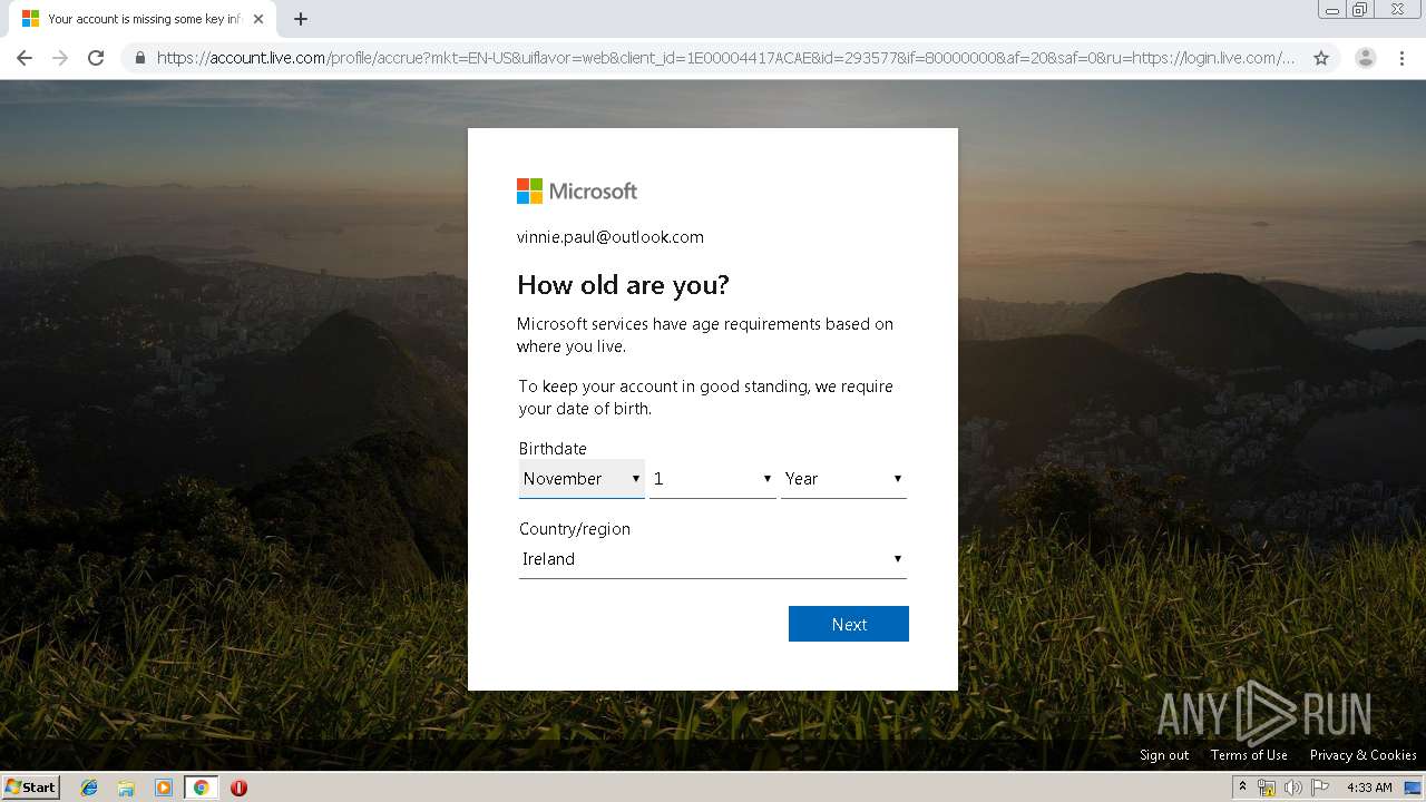 Malware analysis https://login.microsoftonline.com/42f126d3-012c-40cd-9d91-d0d048d3559c/oauth2 ...