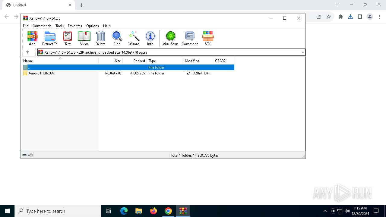 Malware analysis https://github.com/rlz-ve/x/releases/download/v1.1.0F2/Xeno-v1.1.0-x64.zip ...